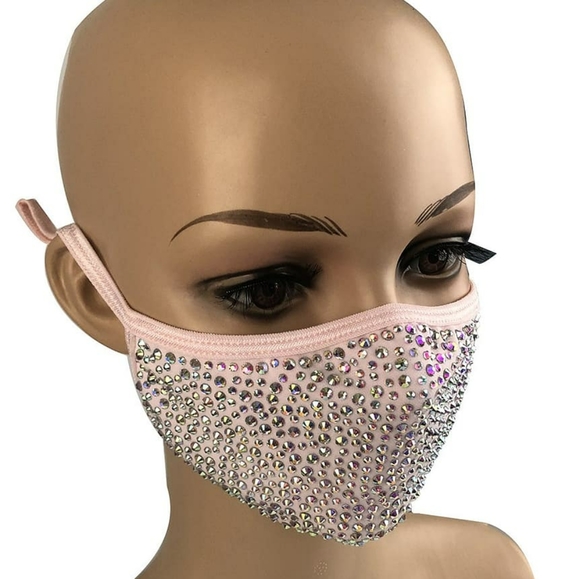 Accessories | Swarovski Bling Fashion Face Mask W Filter | Poshmark